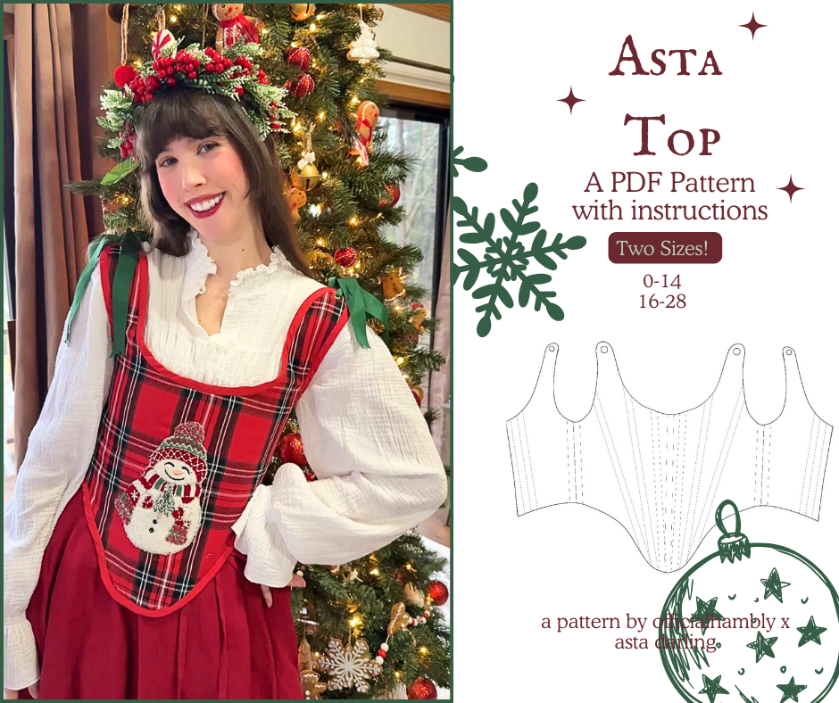 The Asta Top PDF Sewing Pattern – Officialhambly